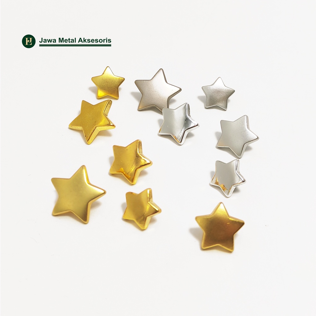 Jawa Plastic Button Unique Star Shaped Buttons Size 12mm 15mm 18mm JY ...
