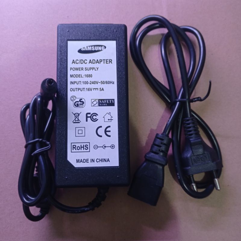 Samsung pure 16V 5A adapter/16V 5A cctv power supply adapter | Shopee ...