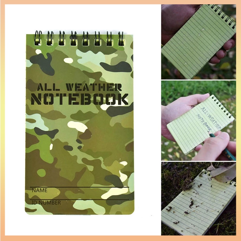 Tactical Note Book All-Weather All Weather Notebook Waterproof Writing ...