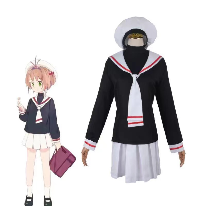 Anime Cosplay Card Captor Sakura Cos Japanese uniform Daily Woman Girls ...