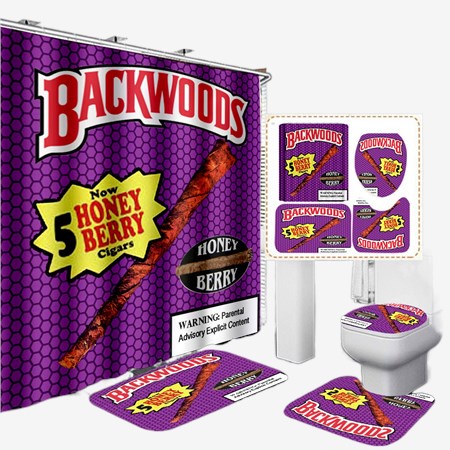 NEWstock CAVVING 3D Print Backwoods Cartoons Shower Curtain Waterproof ...