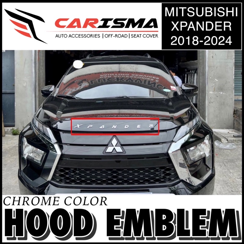 MITSUBISHI XPANDER CHROME HOOD EMBLEM 2018-2023 (xpander accessories ...