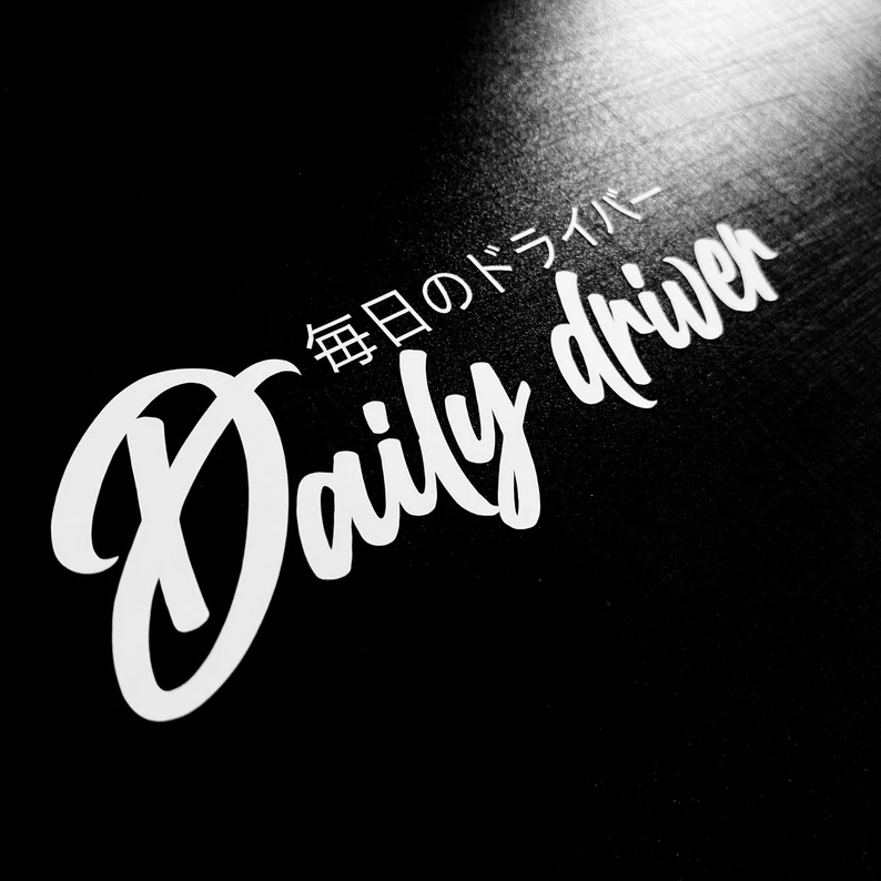 [P-A597] Daily driver Reflective Sticker JDM Graffiti Car Sticker ...