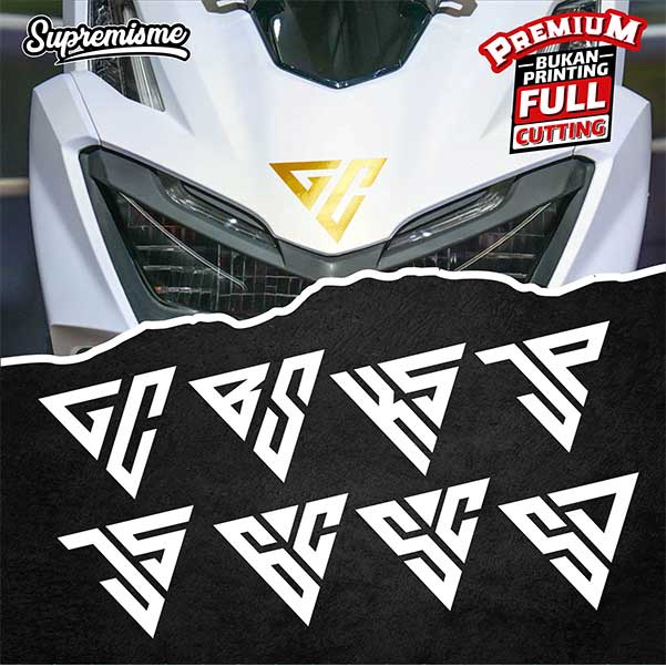 GC BS Logo Sticker / Racing Sticker KS JP Logo / JS 6C Logo Visor ...
