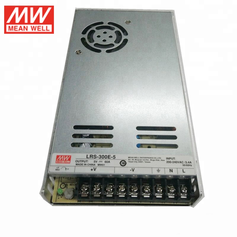 MEAN WELL LRS-300E-5 300W 5V 60A LED Display Power Supply 220V AC To 5V ...