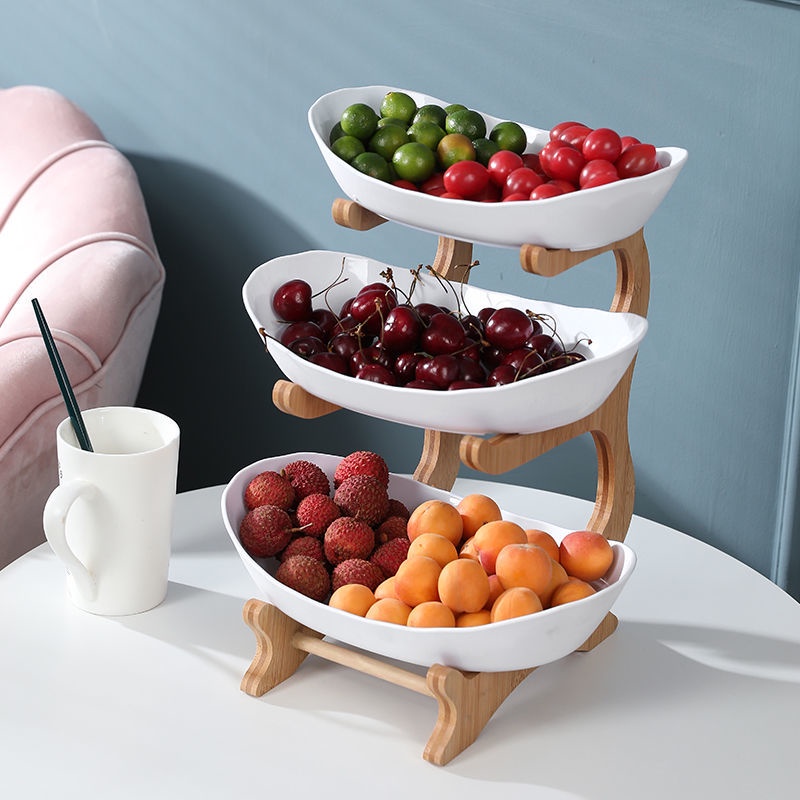 2/3 Tier Fruit Stand Fruits Organizer Table For Dining Table Basket ...