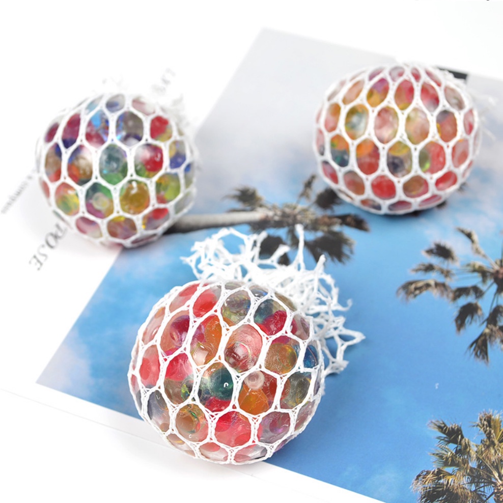 Mini squishy rainbow ball rainbow ball grape ball fidget toys, de ...