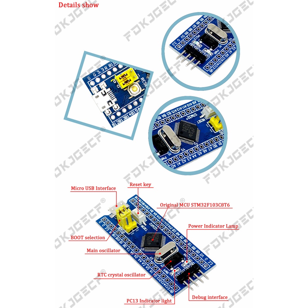 STM32F103C8T6 ARM STM32 Minimum System Development Board Module + ST ...