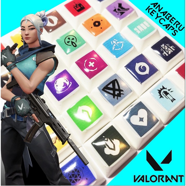 Valorant Skill Keycaps Colored (MESSAGE SKILL SET) | Shopee Philippines