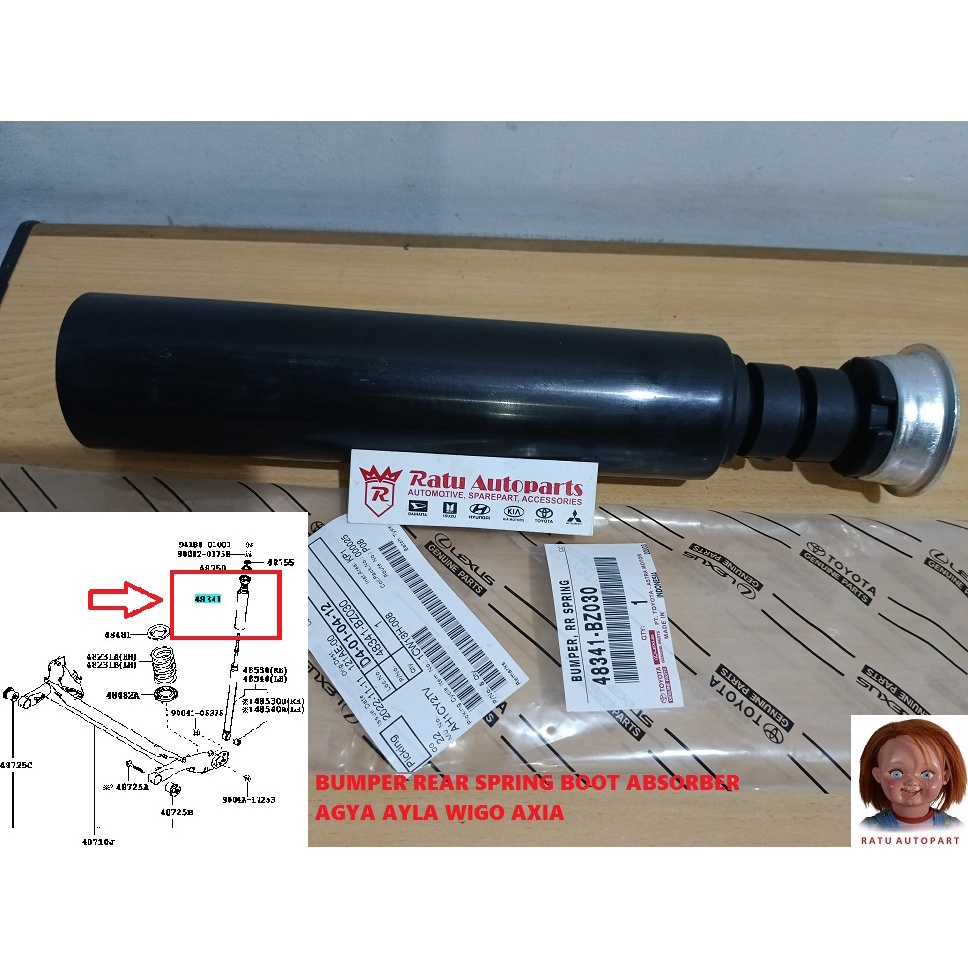 AGYA AYLA WIGO AXIA REAR ABSORBER SPRING SHOCK BOOTS | Shopee Philippines