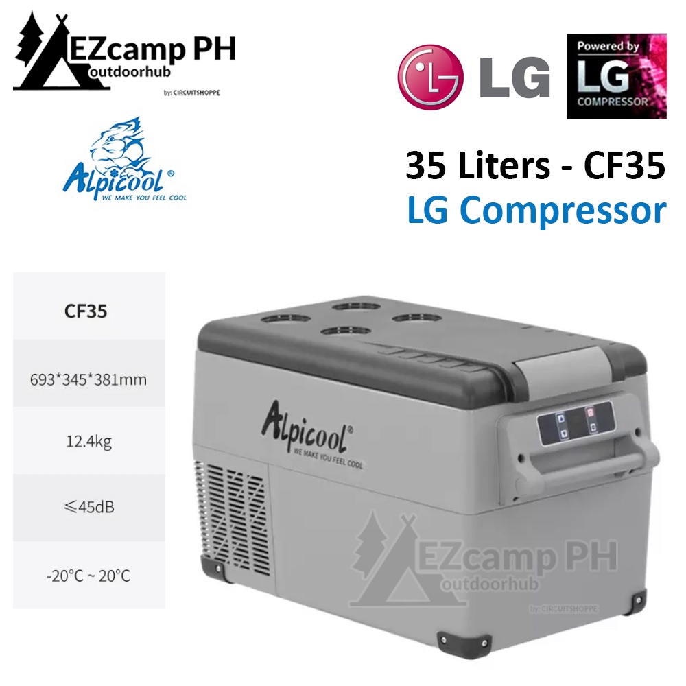 ALPICOOL CF Series 12V Portable Car Auto Camping Refrigerator Fridge Freezer Cooler CF35 CF45 ...