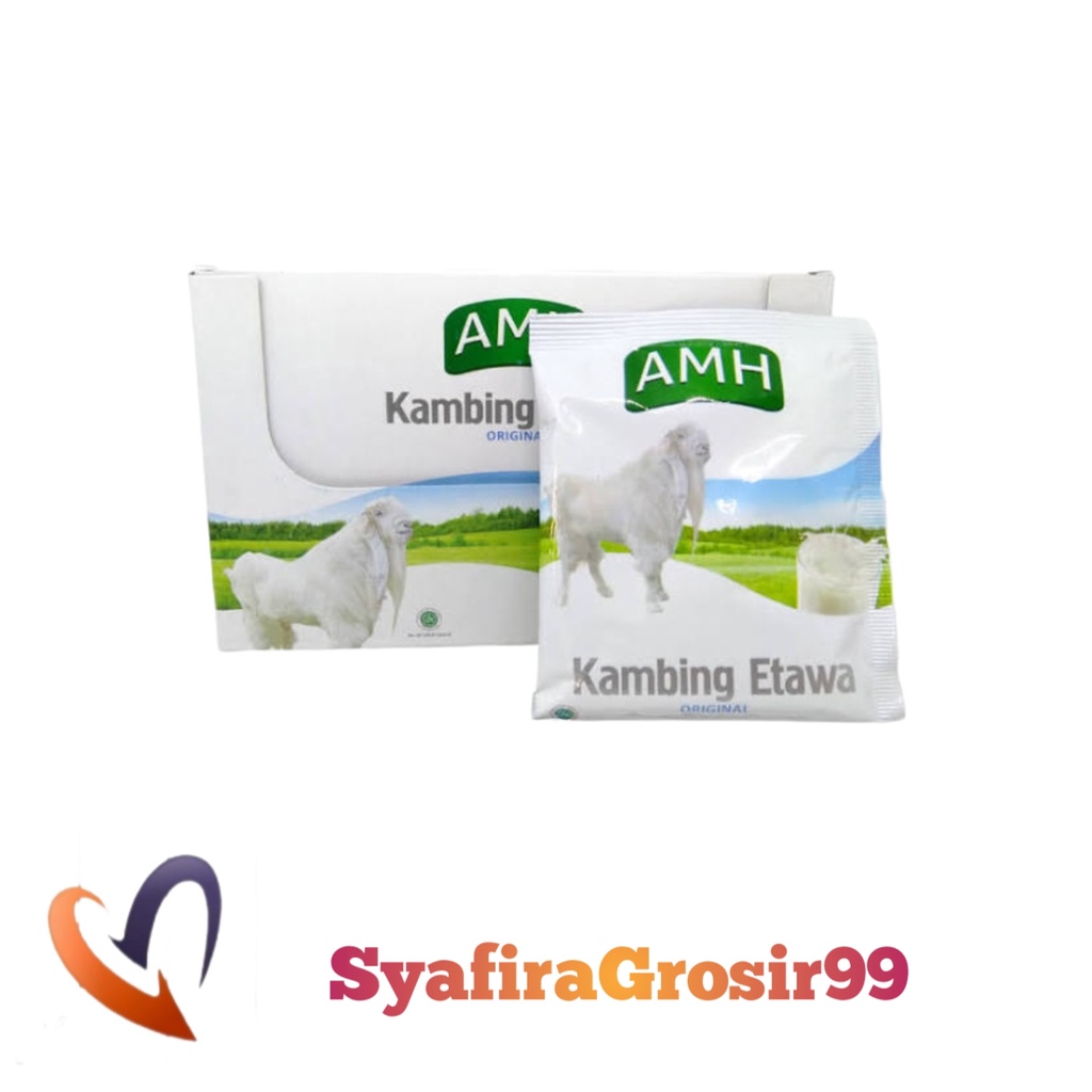 Amh Goat Milk Etawa Powder VANILLA Flavor [per BOX/10 Sachets] Original ...
