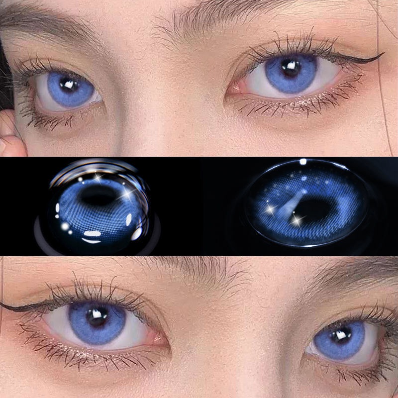 Comic Blue Contact Lenses, Cosplay Soft Color Contacts | Shopee Philippines