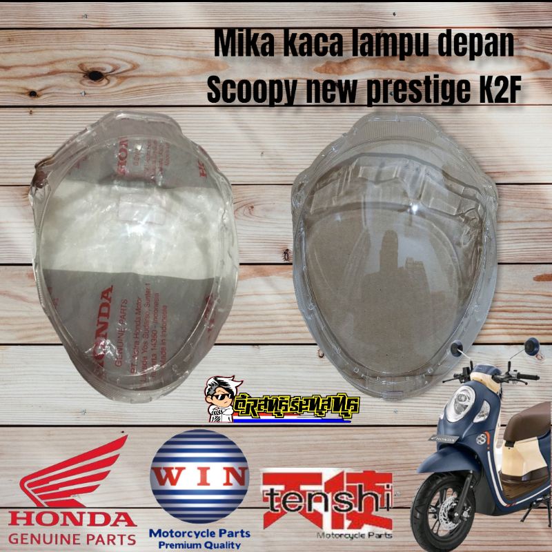 Scoopy esp new K2F 2020 2021 2023 Original Stanley headlight glass mica ...