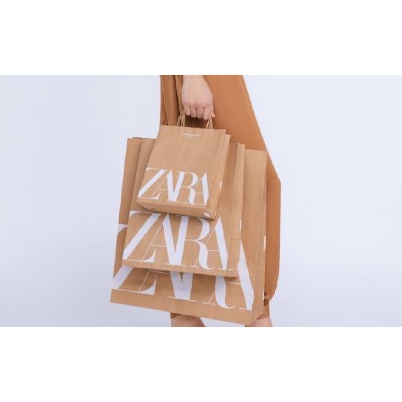 ZARA PAPER BAGS ORIGINAL | Shopee Philippines