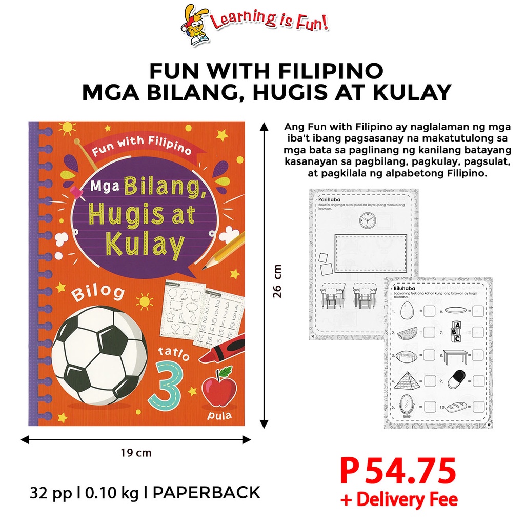 FUN WITH FILIPINO - MGA BILANG, HUGIS AT KULAY | Shopee Philippines