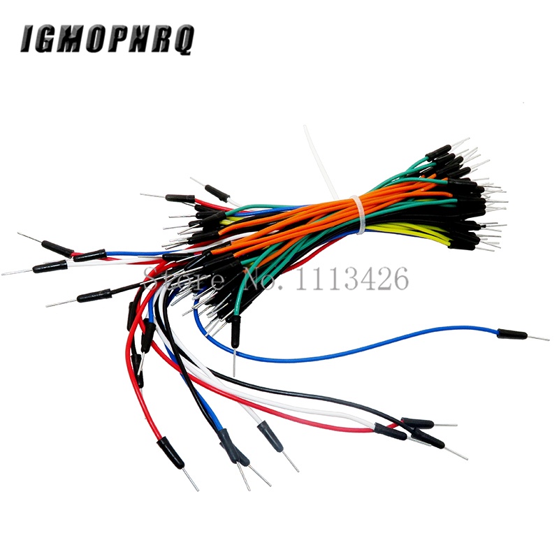 65pcs/lot Jump Wire Cable Male to Male Flexible Jumper Wires for ...