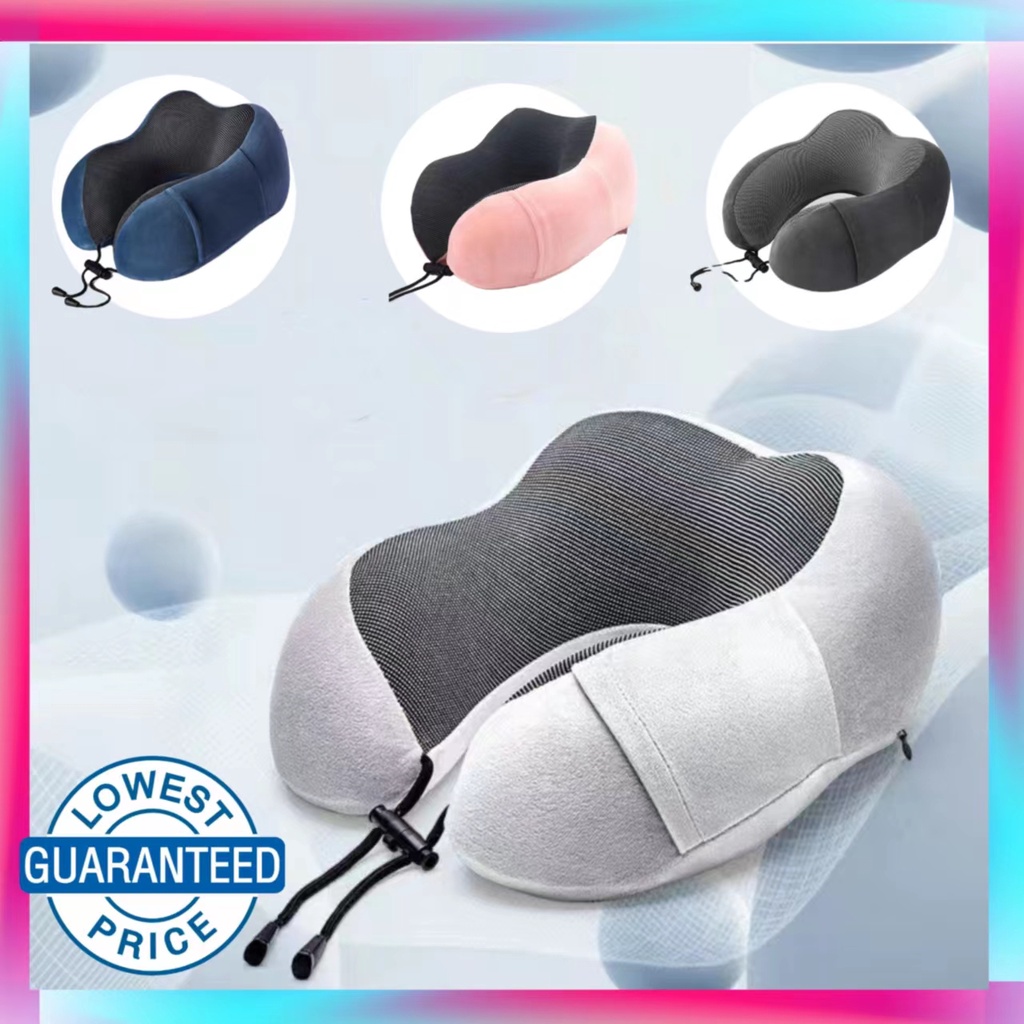 U Shaped Memory Foam Neck Pillows Travel Office Ergonomics Pillows Rebound Cervical Bedding ...