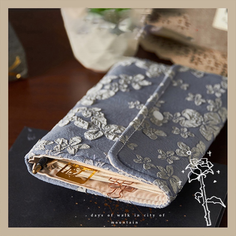 Journamm 100sheets/book A5/A6 Cloth Cover Craft Notebook DIY ...