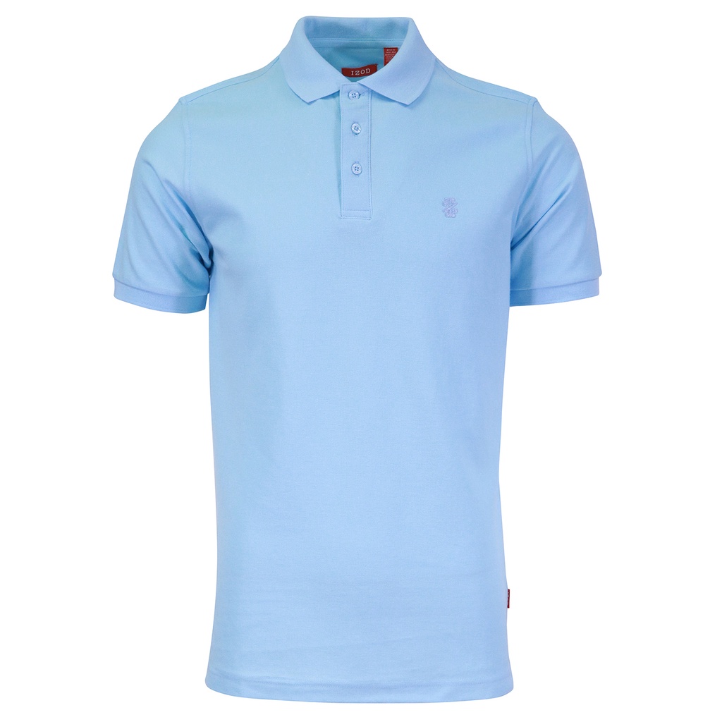 Izod Men's Basic Fit Plain Polo Shirt w/ Knitted Collar (Light Blue) | Shopee Philippines