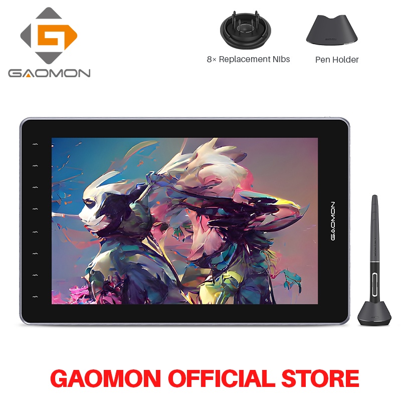 GAOMON PD1610 2.5K QHD Drawing Tablet Monitor Gamut 120% sRGB& 1.07B ...