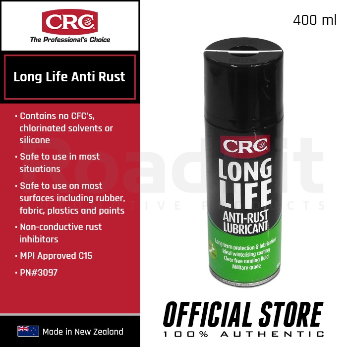 CRC Long Life Military-Spec Anti Rust Lubricant 300g, 1 Spray Can, 3097 ...