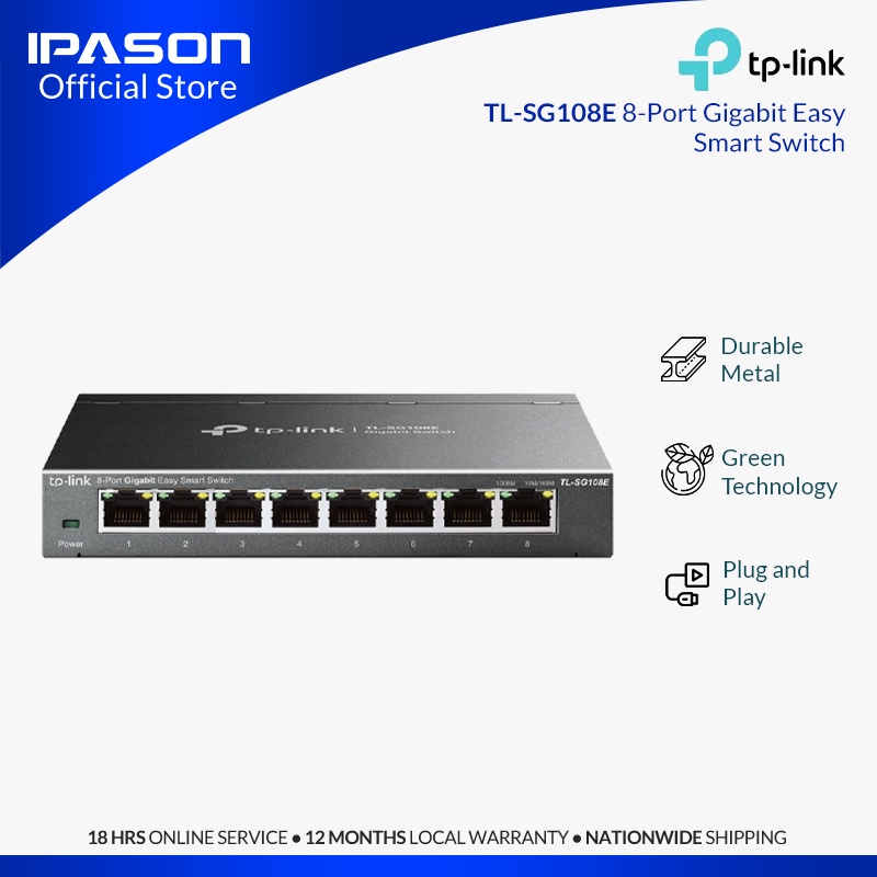 Tp-Link SG108E 8port gigabit easy smart Switch | Shopee Philippines