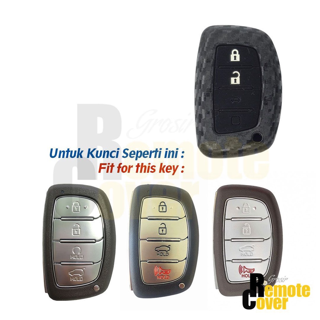 Hyundai Stargazer Creta Smartkey Carbon Silicone Key Case | Shopee ...
