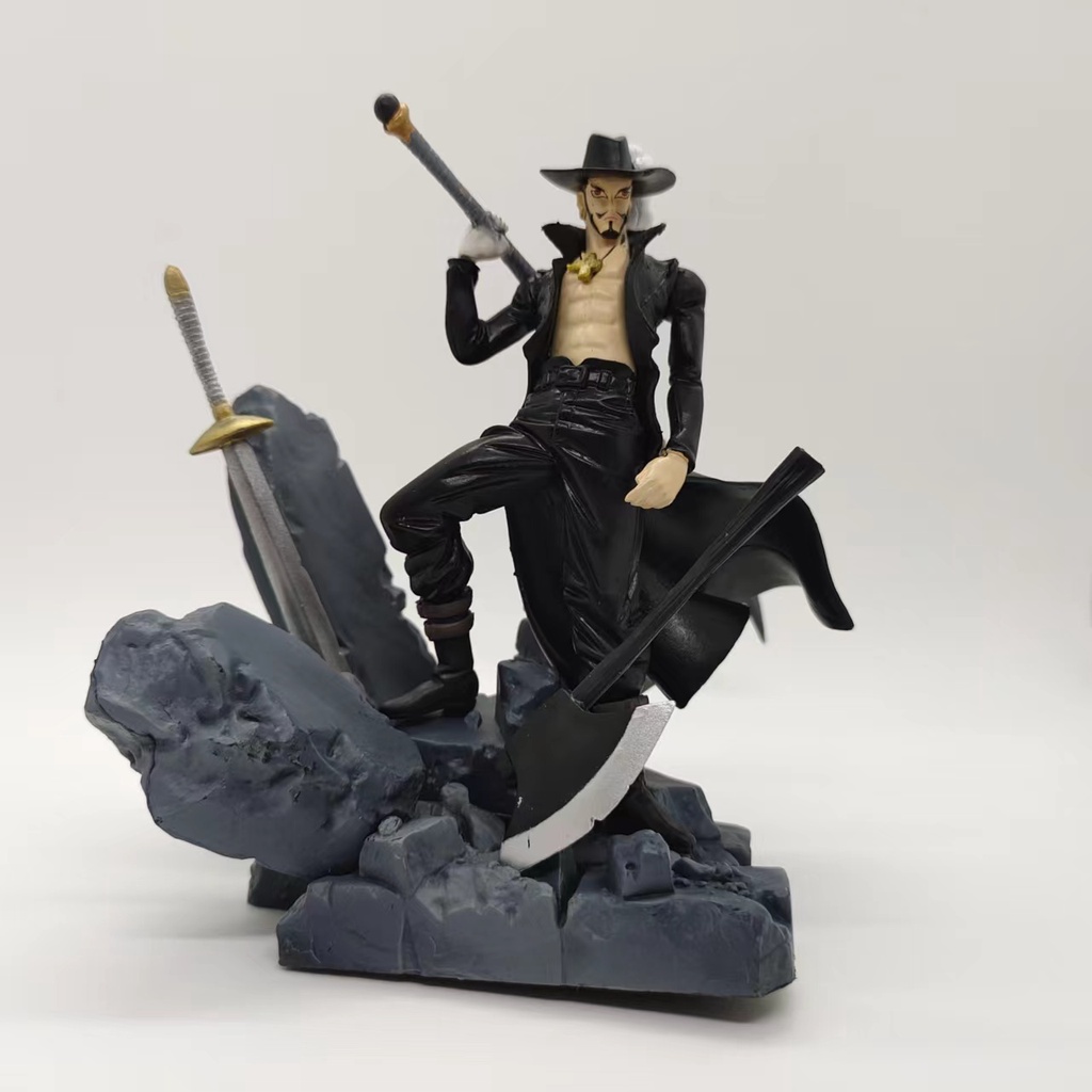 One Piece Dracule Mihawk Action Figure 15cm PVC Anime Toys | Shopee ...