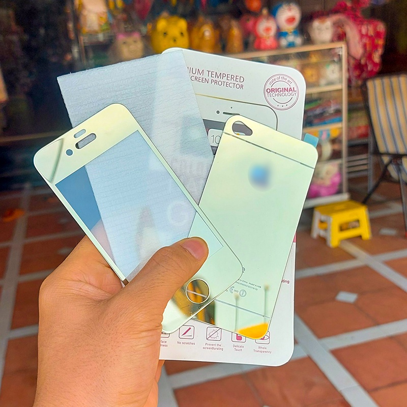 2-sided Gold Tempered Sticker For ip 4 / ip 4s | Shopee Philippines