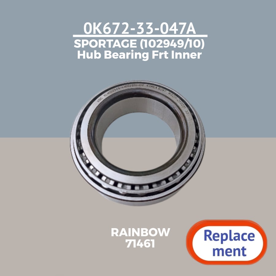 Hub Bearing Frt Inner for KIA Sportage (102949/10) [Replacement] Part ...