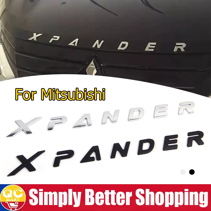 3D XPANDER Car Logo Letter Sticker Fit For Mitsubishi XPANDER Front ...