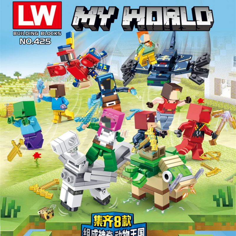 Newest lego brick minecraft minicraft Kids Toys minecraft village ...