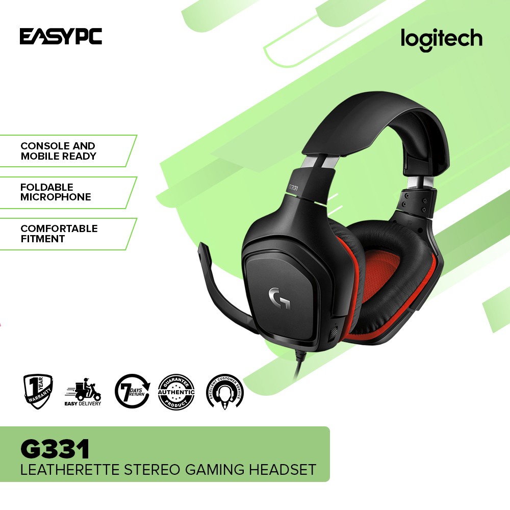 EasyPC | Logitech G331 Leatherette Stereo Console and mobile foldable ...