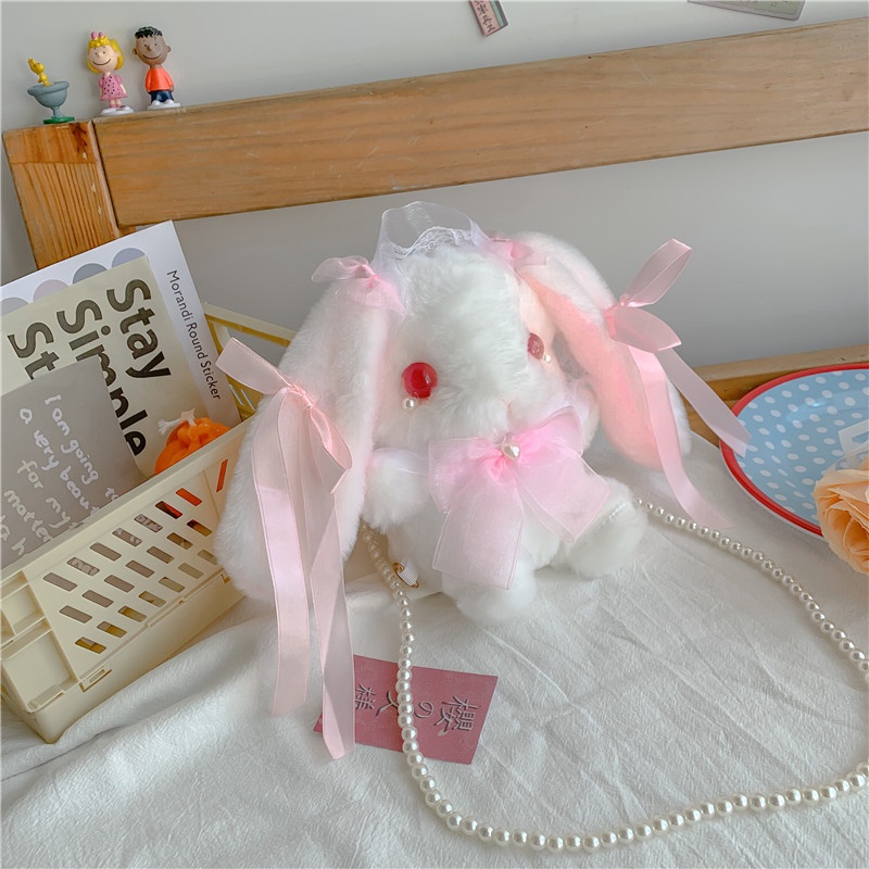 Cute Rabbit Messenger Bag Girly Lolita Style Rabbit Messenger Bag ...