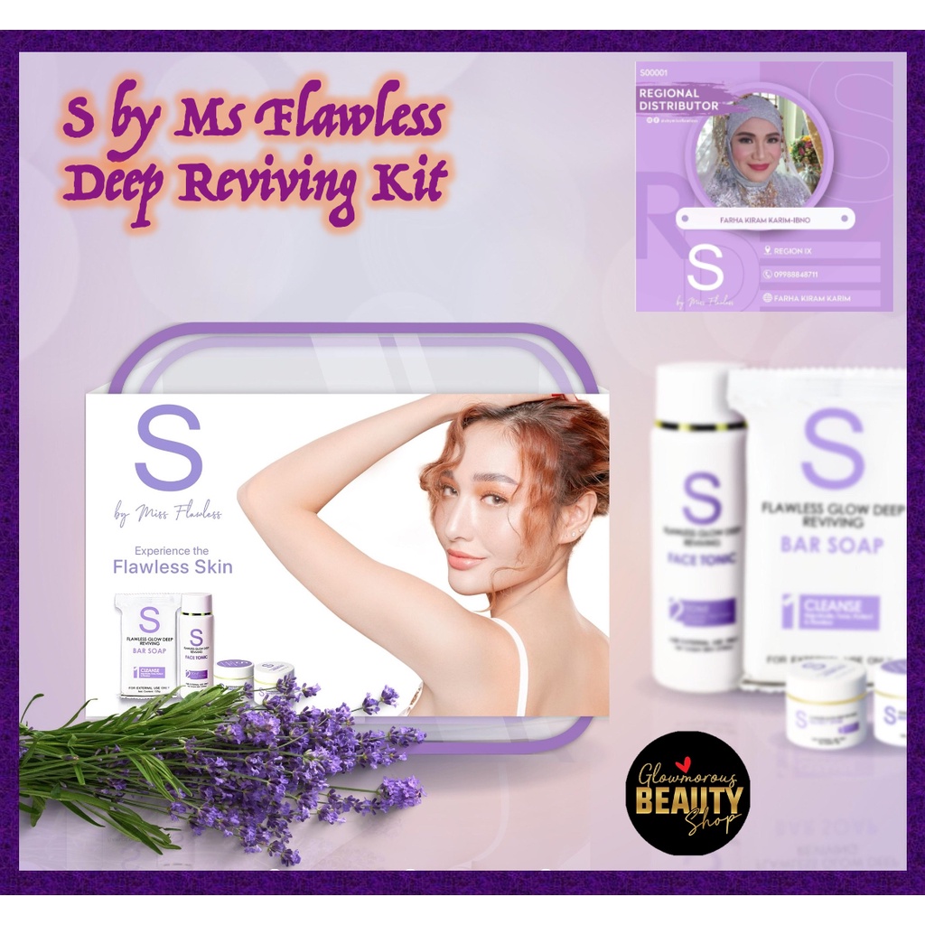 S by Miss Flawless Glow Deep Reviving Kit (New Packaging) | Shopee ...