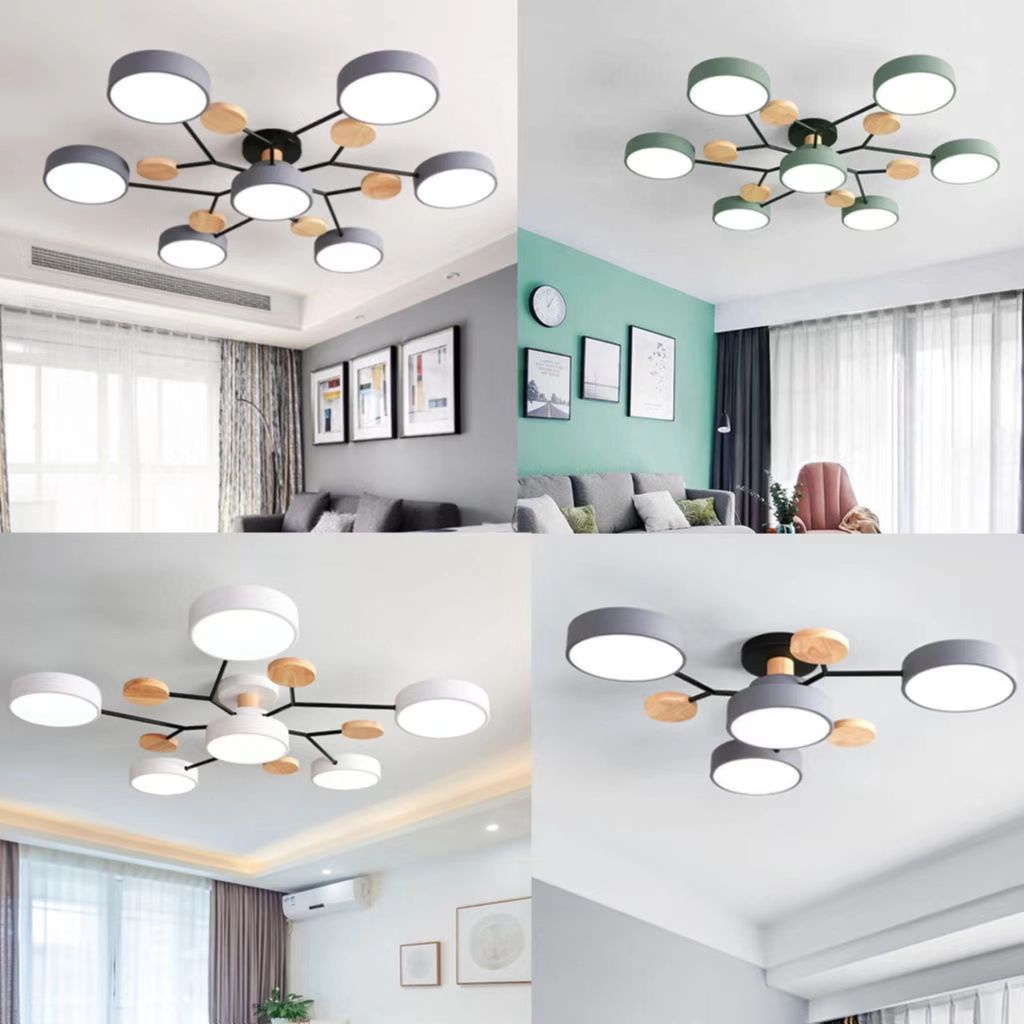 Ceiling Light 3 Colors Nordic Ceiling Light living room Minimalist ...
