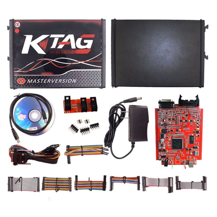 ECU Programmer 2.80 KESS V5.017 KTAG V7.020 EU Red K-TAG V7.020 4 LED 2 ...