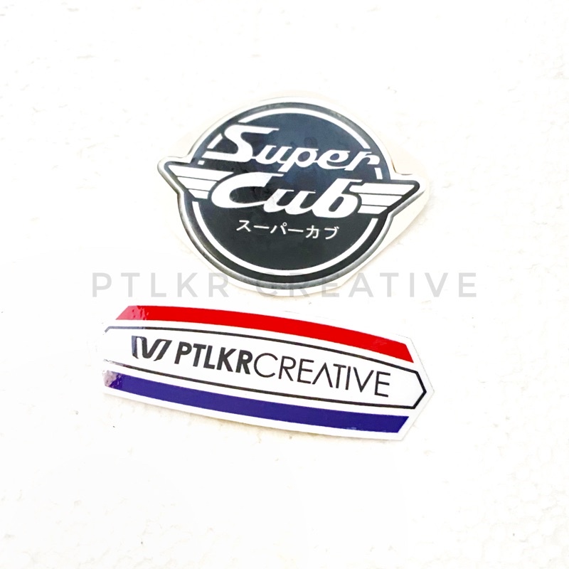 Super Cub/Honda c70/Olong II Embossed Emblem Striping Sticker | Shopee ...
