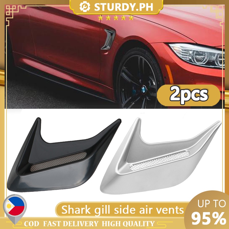 2pcs car personalized shark gill simulated air vents modified side ...
