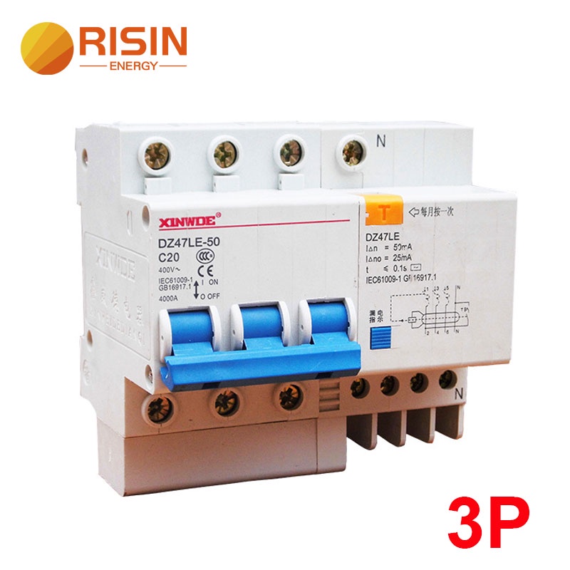 XINWDE Residual RCCB RCBO 10KA 2 Pole Earth Leakage Circuit Breaker Air ...