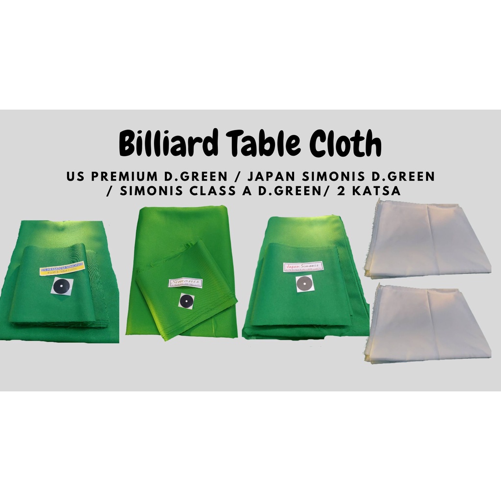 Billiard Table Cloth (Simonis)D.Green/ Tapete ng Bilyaran / Standard ...