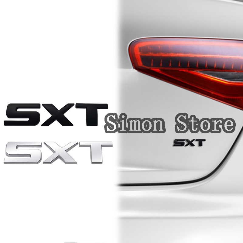 Metal 11.2x2.6cm SXT Car Side Fender Sticker Emblem for Dodge Ram1500 ...