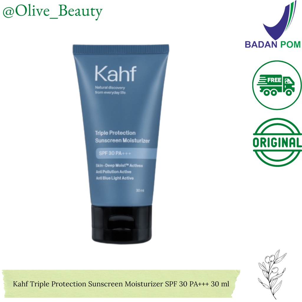 Kahf Triple Protection Sunscreen Moisturizer SPF 30 PA+++ 30 ml ...