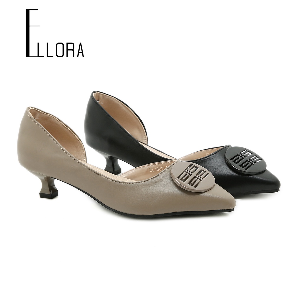 Ellora EL1862-A Women's Work Heels Shoes 4cm Import | Shopee Philippines
