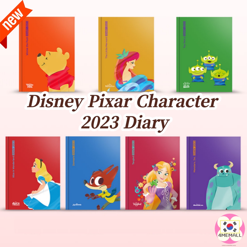 Disney Pixar Characters 2023 Diary Korean Standard, Korean Style ...