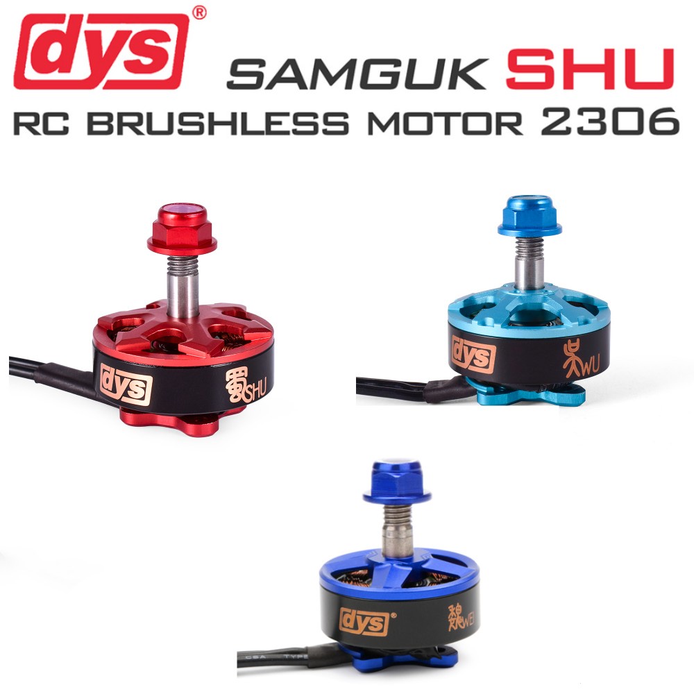 DYS Samguk Series Shu Wei Wu RC Brushless Motor 2306/2207/2206 1750KV ...