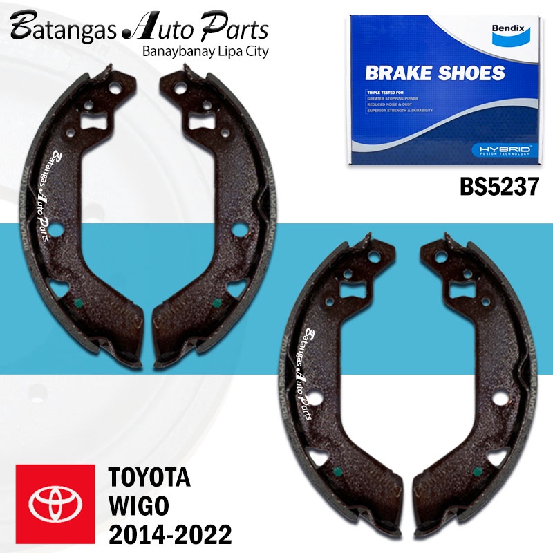 BENDIX BRAKE SHOE TOYOTA WIGO 2014-2022 1SET 4PCS 5237 | Shopee Philippines