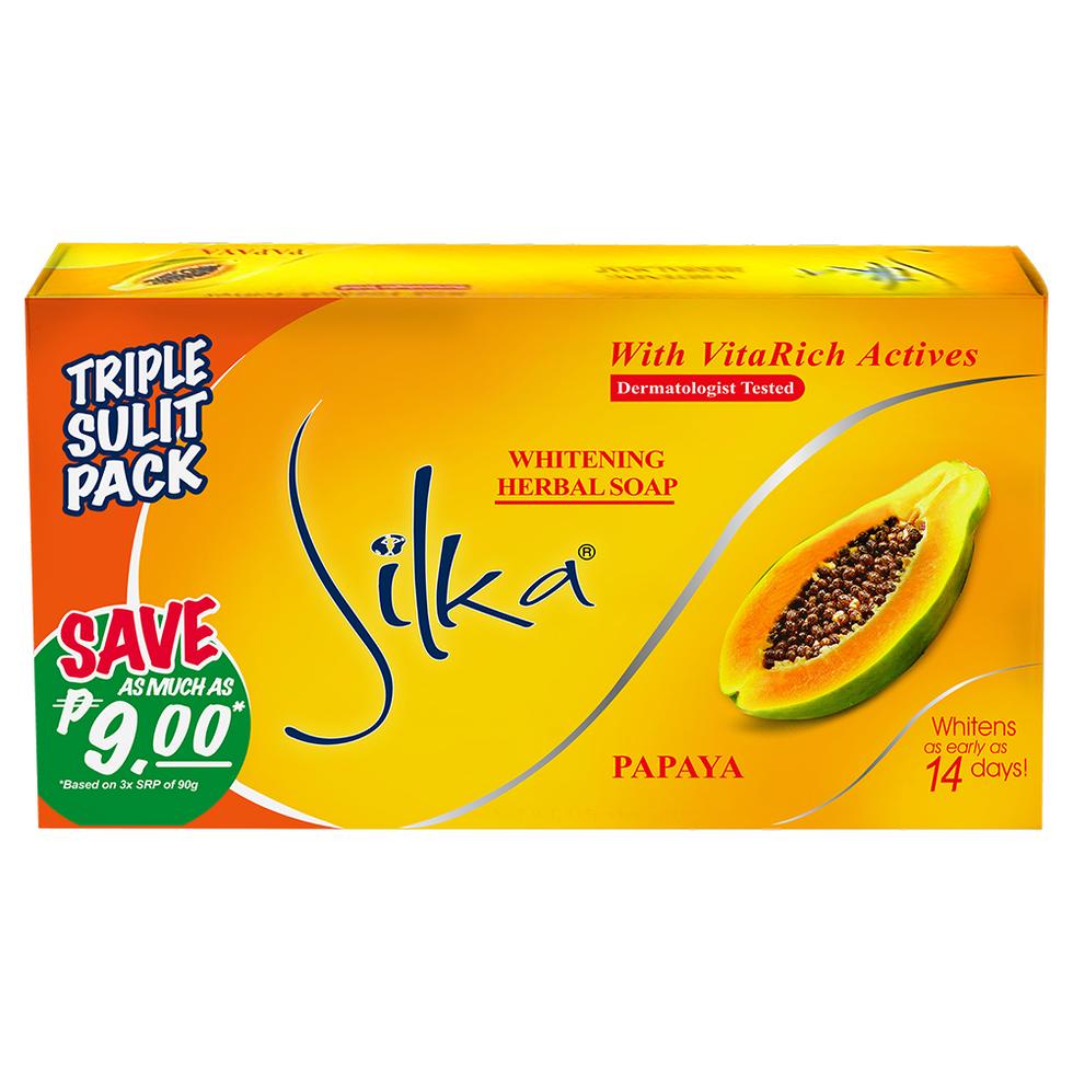 Silka Soap Papaya 3Pid 90g | Shopee Philippines