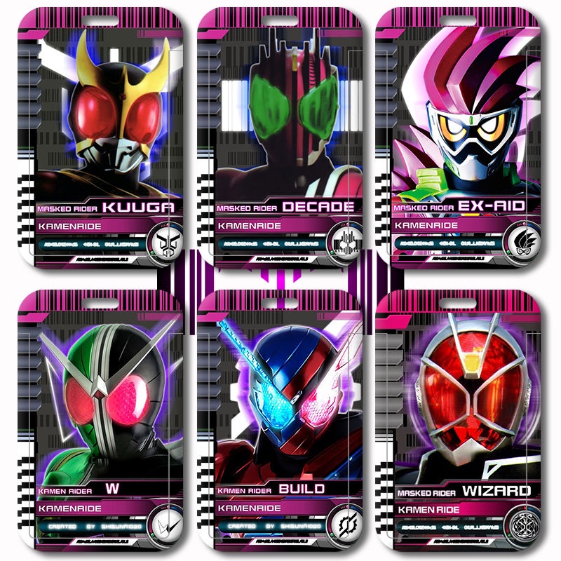 Anime Kamen Rider Student School ID Card Employee Work ID Card Holder ...